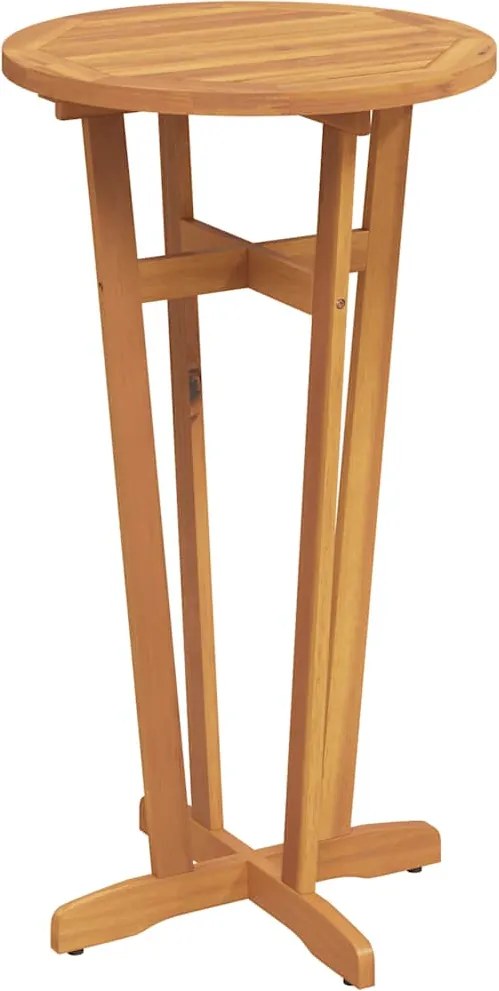 Zahradní barový stůl Ø 60 x 105 cm masivní akáciové dřevo 319698