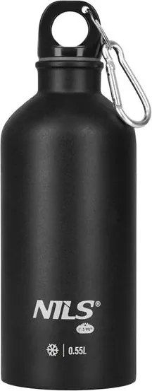 NC3801 ČERNÁ NEREZOVÁ TURISTICKÁ LÁHEV 550ML NILS CAMP