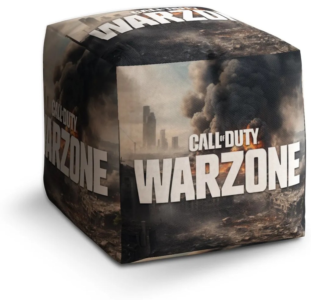 Sablio Taburet Cube Call of Duty Warzone - město: 40x40x40 cm