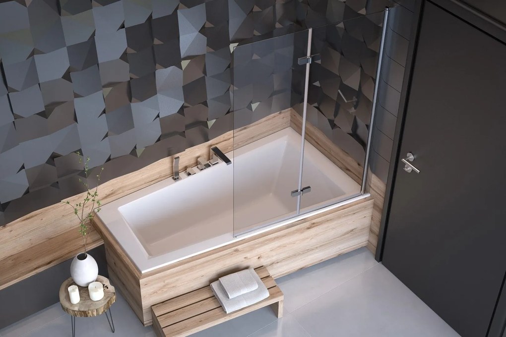 Besco Intima Slim asymetrická vana 150 x 85 cm levá akrylát bílá VANINTI15SLIML