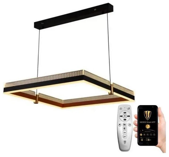 NEDES LED Stmívatelný lustr na lanku LED/100W/230V 3000-6500K + dálkové ovládání ND3578