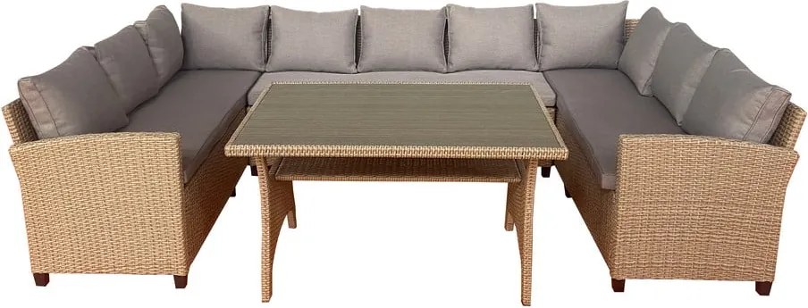 Béžový zahradní lounge set pro 9 Ventura – Unique Furniture
