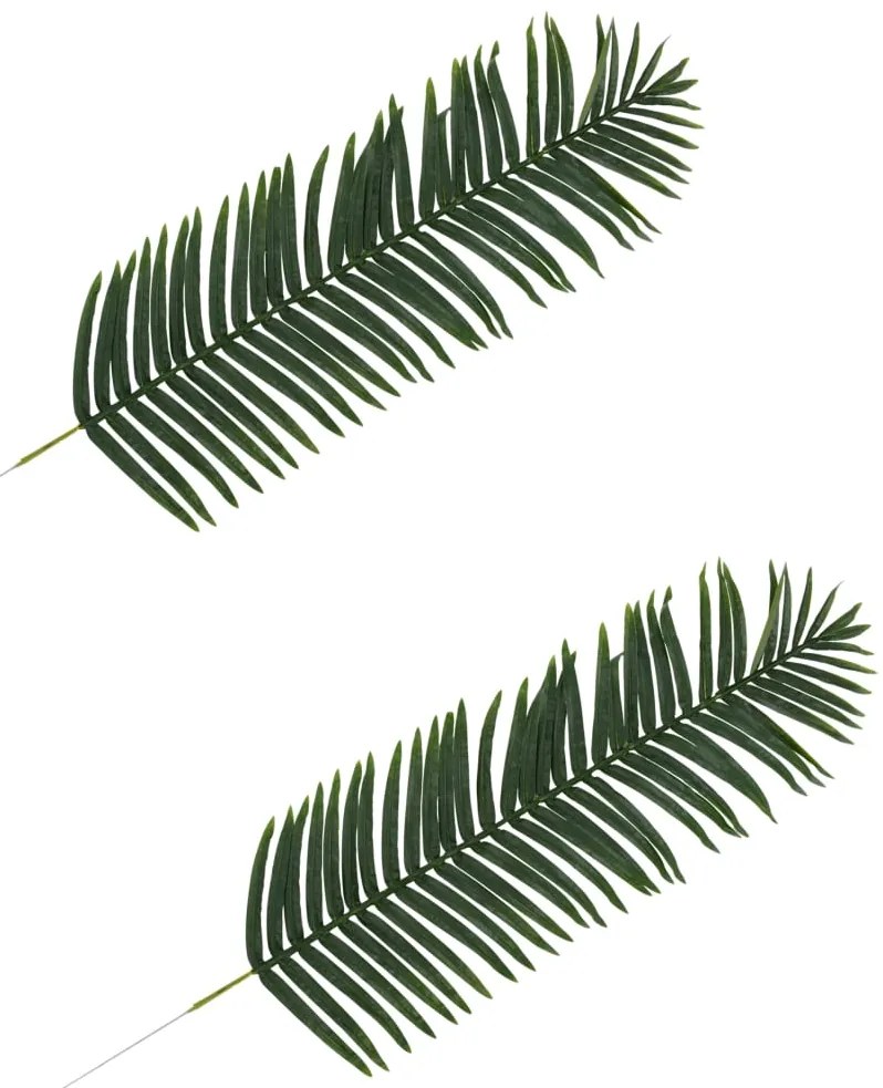 280113 vidaXL Umělé listy palma 2 ks zelené 160 cm