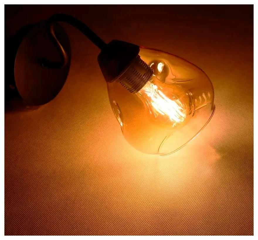 Černé/ve zlaté barvě nástěnné svítidlo Unica – Candellux Lighting
