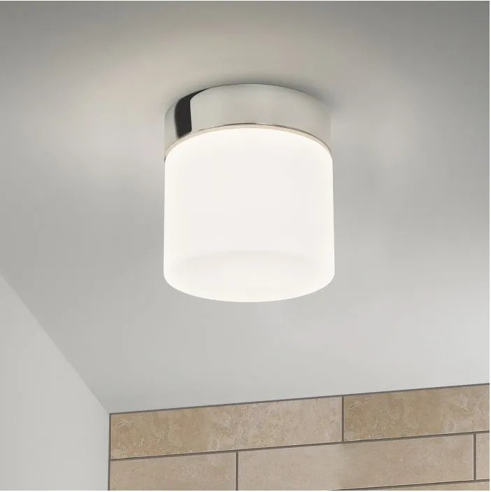 Stropní svítidlo SABINA stropní opál/chrom 230V E27 60W IP44 - ASTRO