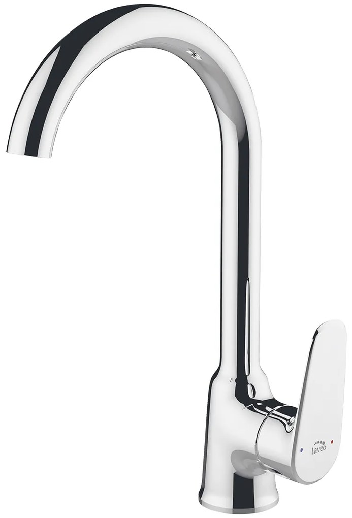 Laveo Rondo, kuchyňská baterie stojící h-302, chromová, LAV-BLX_068D