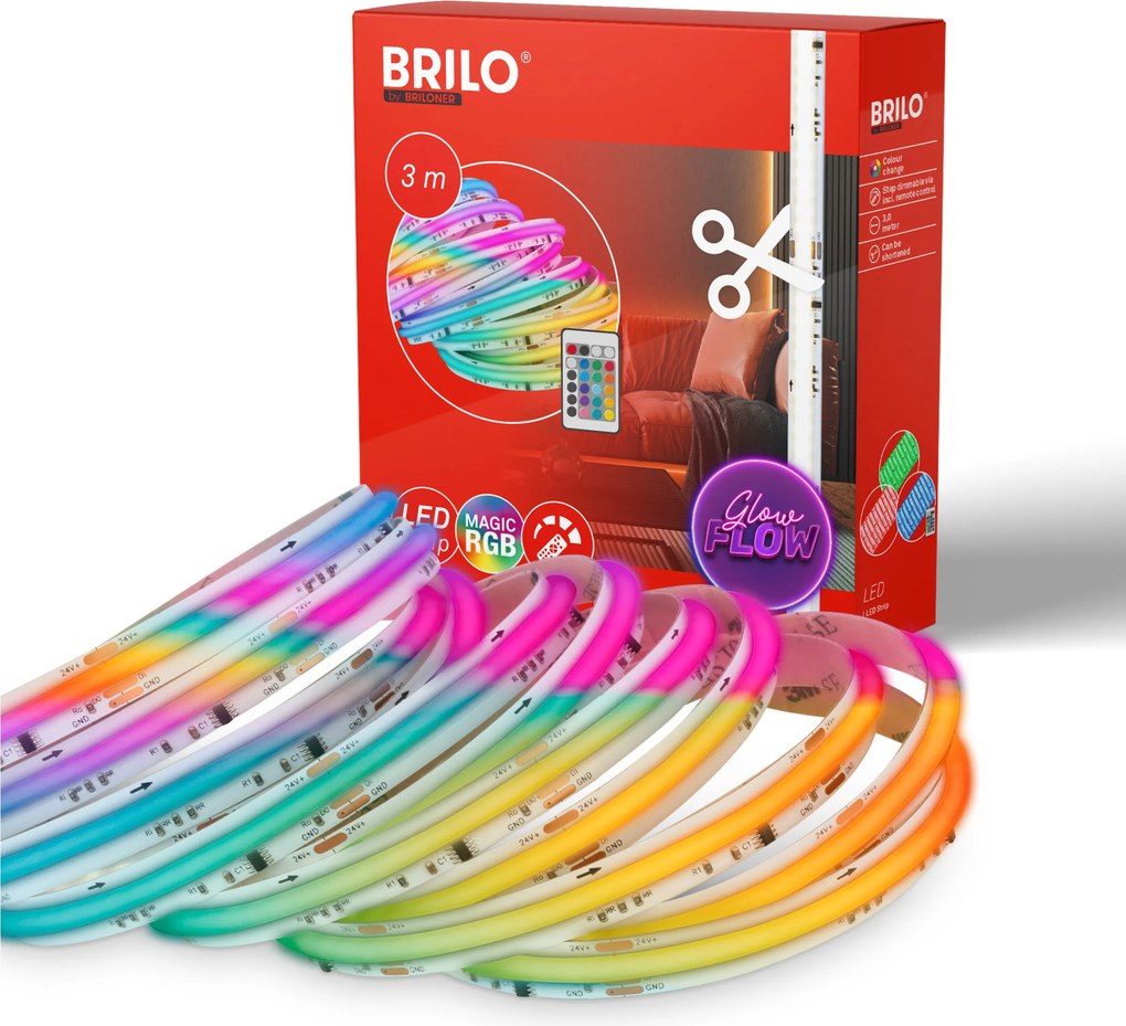 Briloner LED pásek, 3m (Rgbic)