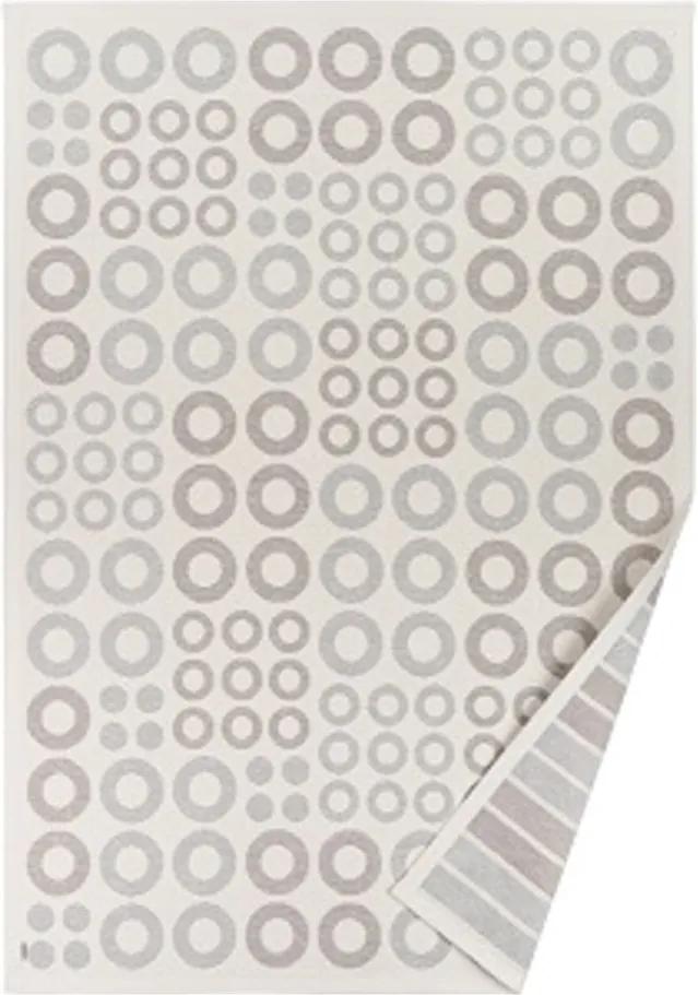 Bílý vzorovaný oboustranný koberec Narma Kupa, 140 x 200 cm