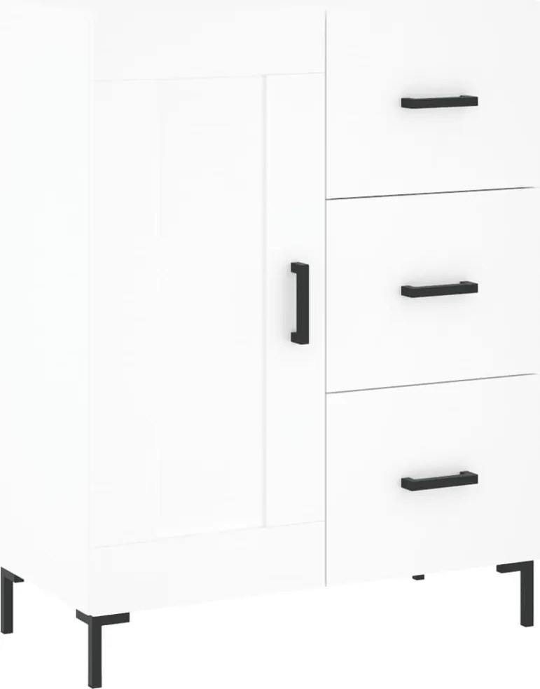 Skříň highboard bílá 69,5 x 34 x 180 cm kompozitní dřevo 3198657