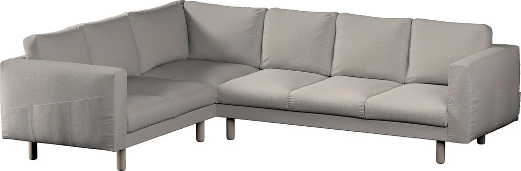 Potah na pohovku IKEA Norsborg rohová 5-místná barva béžová látka pletený vzor