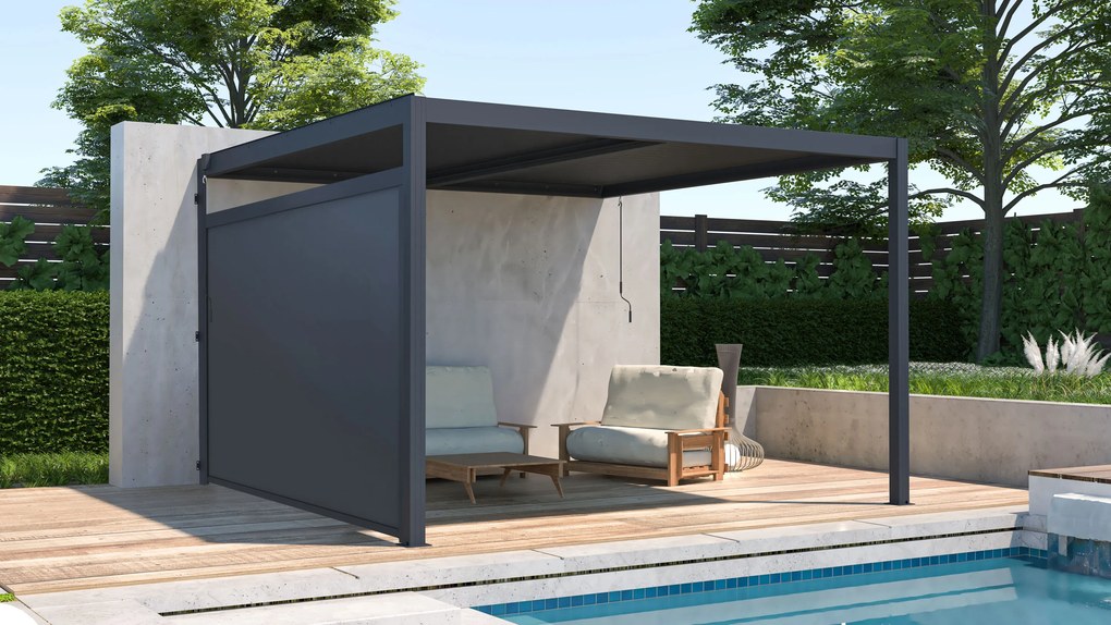 Příslušenství G21 boční markýza 3x2,6 m pro pergolu Trenton
