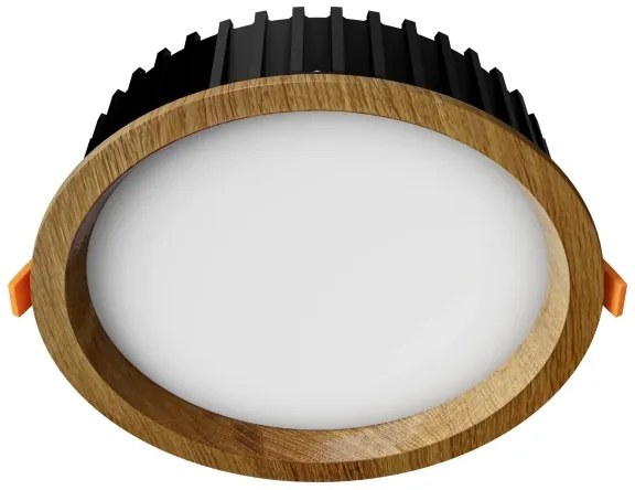 APLED - LED Podhledové RONDO WOODLINE LED/12W/230V 4000K pr. 20 cm dub masiv