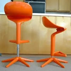 Barová židle Spoon oranžová, Kartell - Spoon