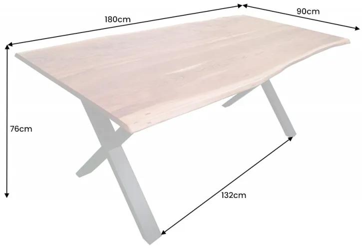 Noble Home Přírodní akáciový stůl Mammut 180 cm