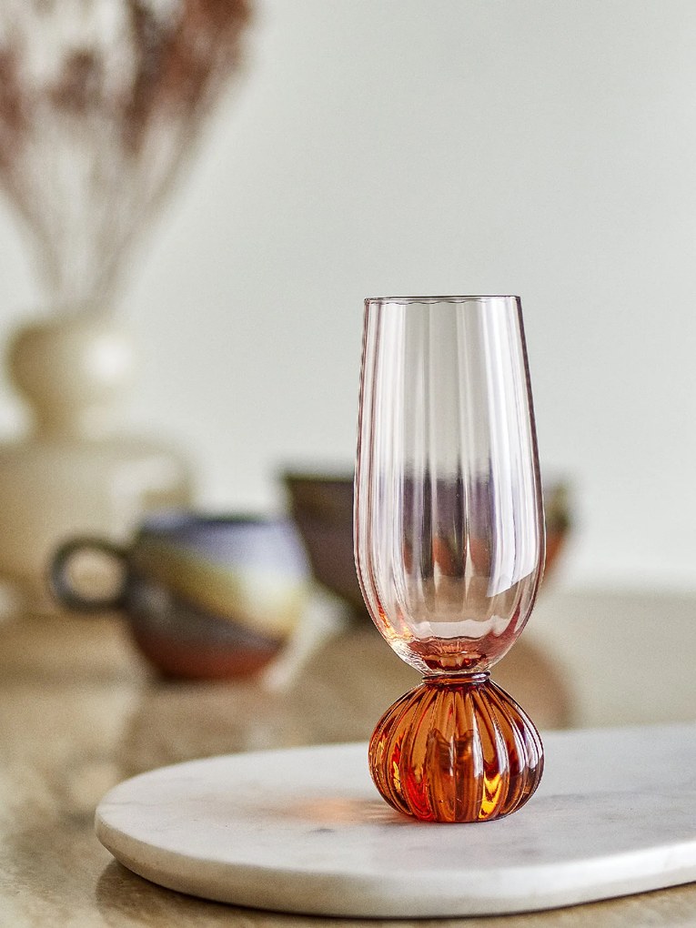 BLOOMINGVILLE Sklenice na šampaňské TAURIN růžová