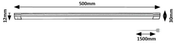 Rabalux 78026 - LED Podlinkové svítidlo se senzorem HANSON LED/8W/230V 3000K