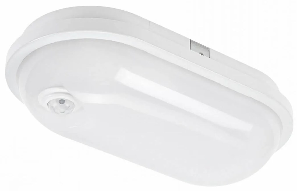 Oválné průmyslové LED světlo s čidlem TECHNIC PIR/20W/IP54/4000K