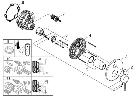 GROHE 24092AL1 - Baterie ESSENCE grafit