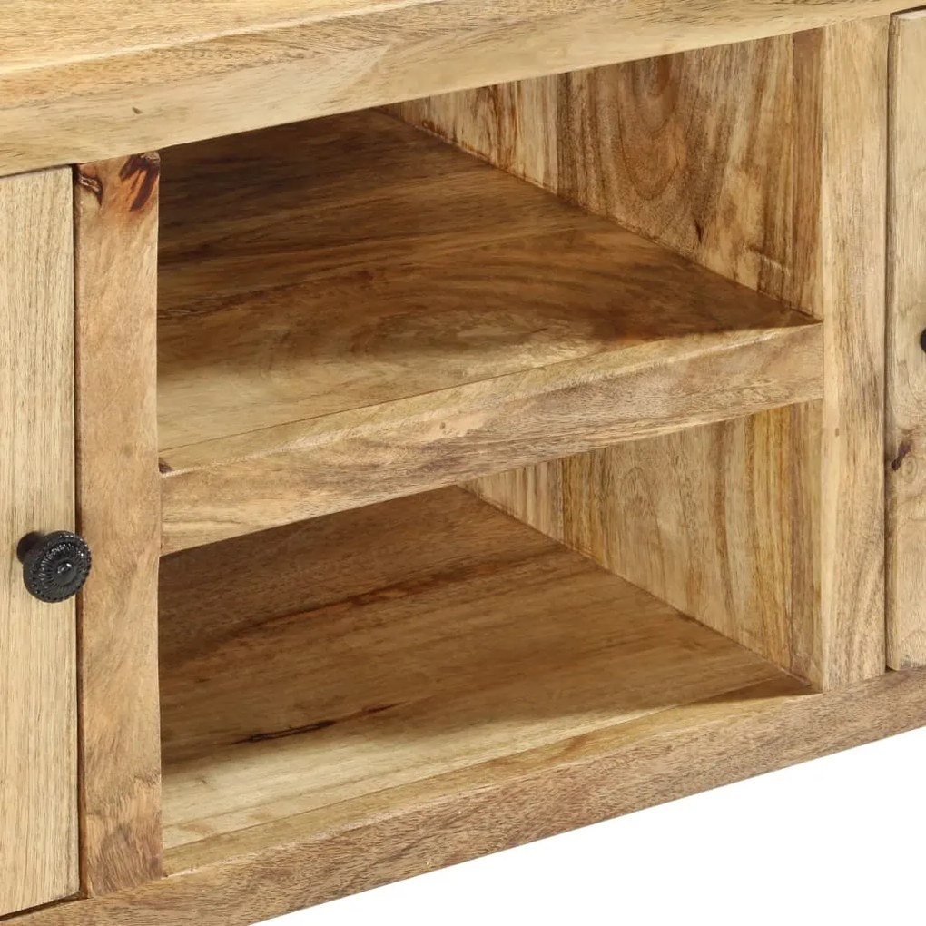 Příborník 100 X 35 X 60 Cm Masivní Mangovníkové Dřevo