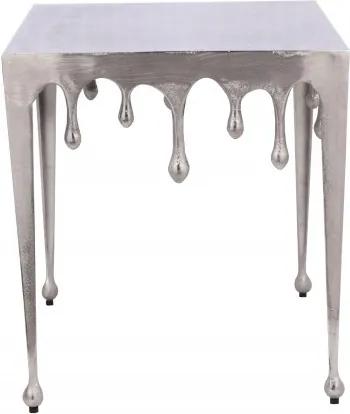 Odkládací stolek Liquid Line S 44cm stříbrný