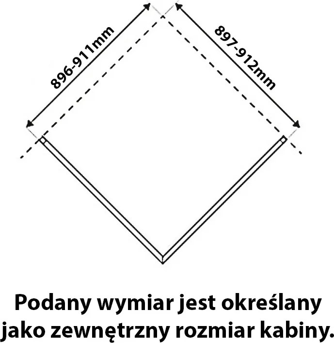 BPS-koupelny Čtvercový sprchový kout HYD-SK01C 90x90 černá/transparent + vanička HYD-SSV-ST02B černá