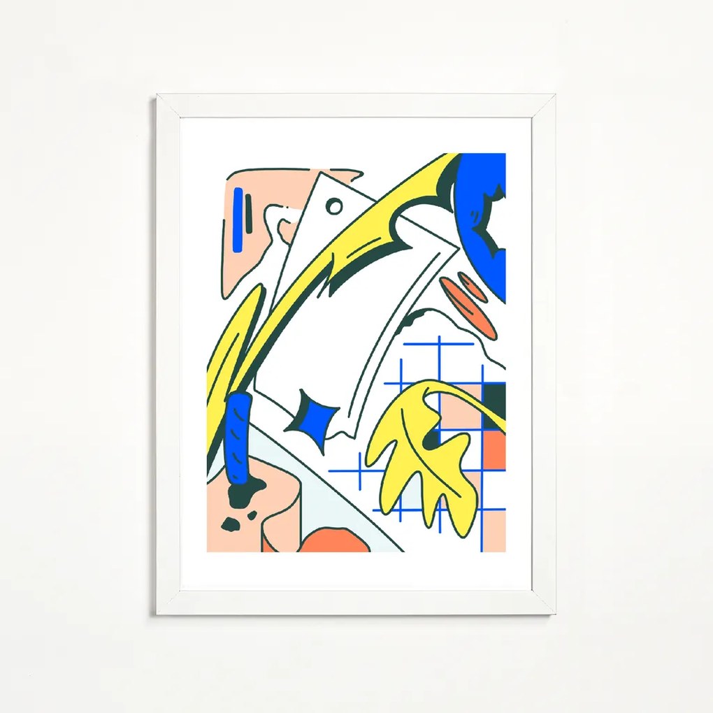 PAUSER | Cleaver II Rám: Bílý, Velikost: 60 x 40 cm