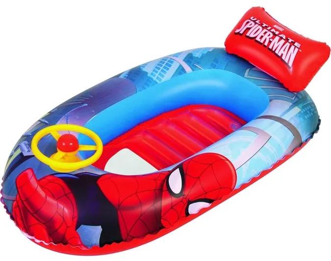 Dětský nafukovací člun s volantem Bestway Spider Man