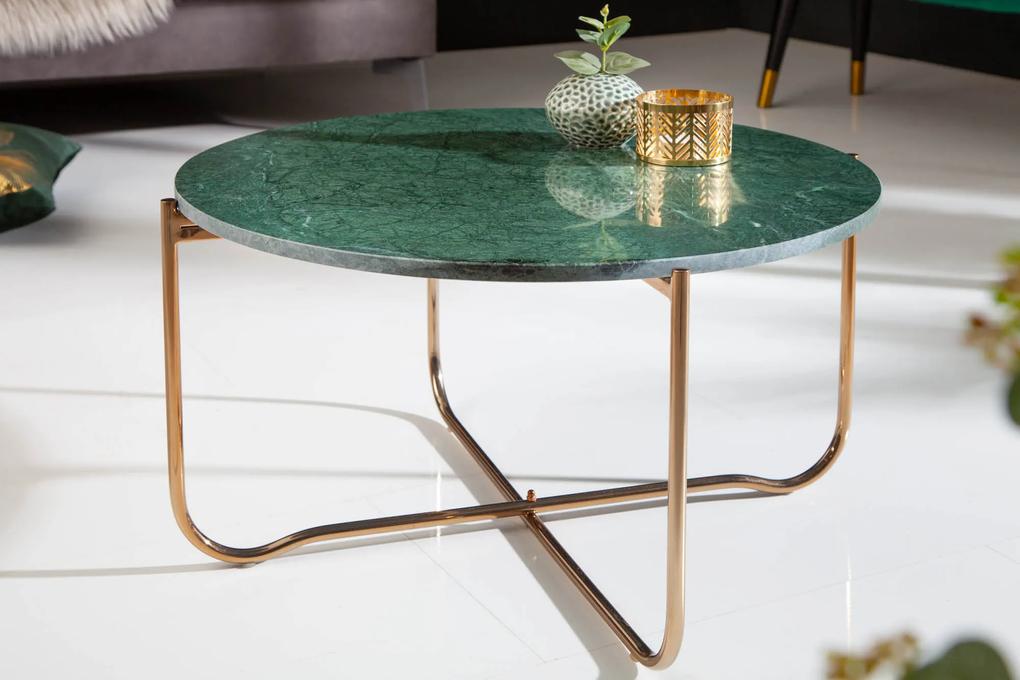 Noble Home Konferenční stolek Dastus, mramor, zelený