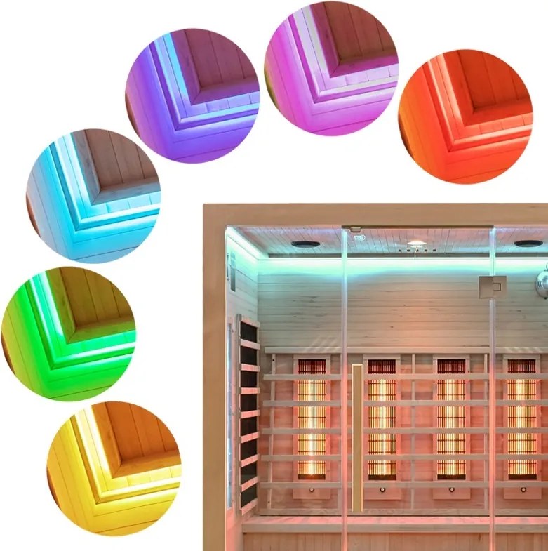 BPS-koupelny Infrasauna Relax HYD-2913 175x120, 4 osoby