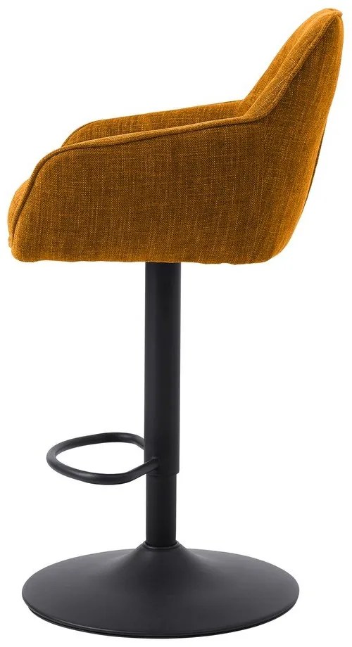 Oranžové barové židle v sadě 2 ks (výška sedáku 69 cm) Avola – Unique Furniture