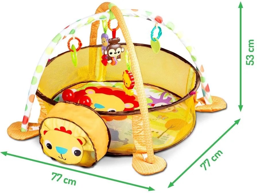 Bestent Dětská hrací deka 77 x 77 x 53cm SASHA JUNIOR ECOTOYS