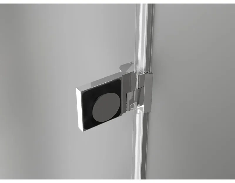 Mexen Lunar-B L, sklápěcí sprchový kout levý 100 x 70 cm, 8mm čiré sklo, chromový profil, 832L-100-070-01-00-L