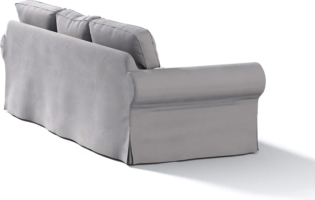 Potah na pohovku IKEA Ektorp 3-místná, nerozkládací barva šedá látka lesklé, sametová