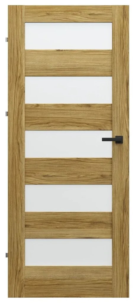 Porta doors Interiérové dveře rámové, 60 L, 648 × 1985 mm, fólie, levé, dub, prosklené
