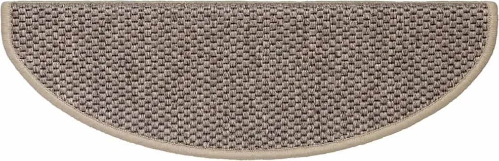 Samolepící nášlapy na schody vzhled sisal 15 ks 65x21x4 cm 326878