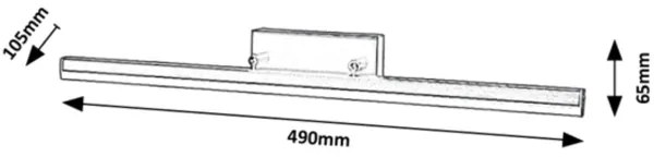 Rabalux 2166 - LED Koupelnové osvětlení zrcadla EVAN LED/12W/230V 49 cm IP44