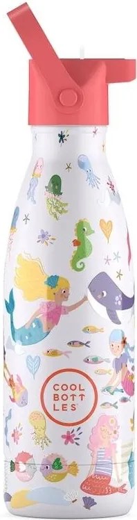 Cool bottles dětská nerezová termolahev kids sweet mermaids třívrstvá 350 ml 3d