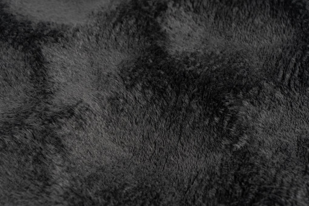 Obsession, Kusový koberec Diamond Cut 800 Anthrazit, 80x150, černá, ložnice