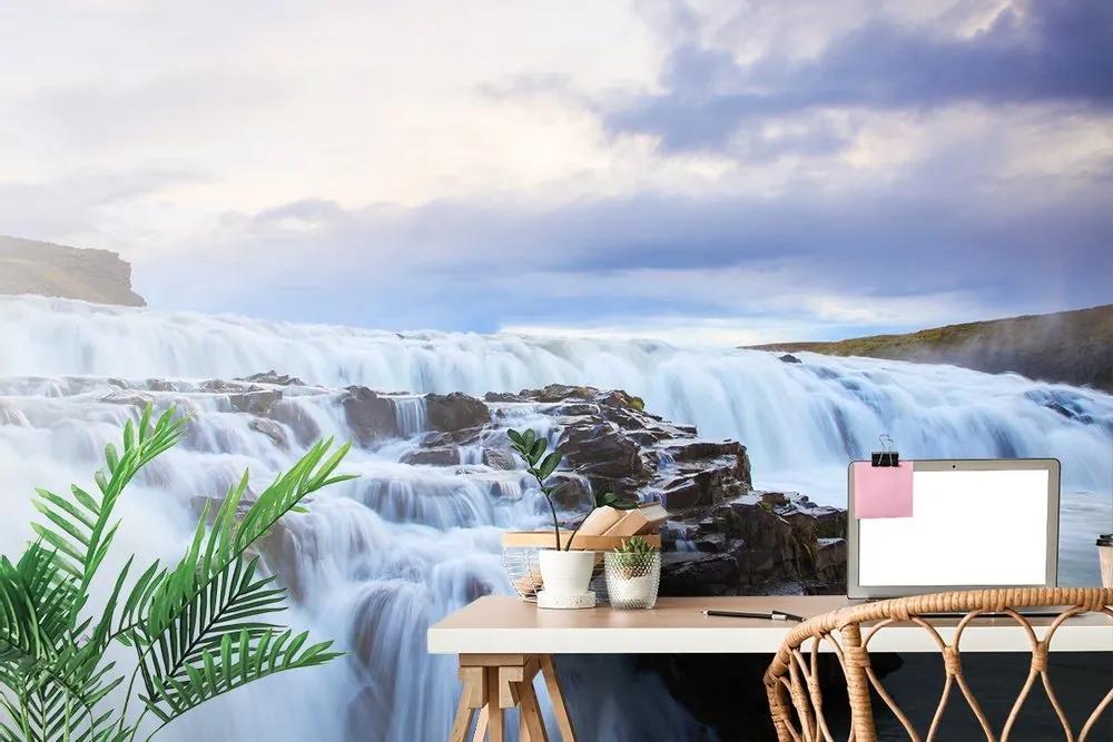 Fototapeta vodopády na Islandu - 450x300 cm