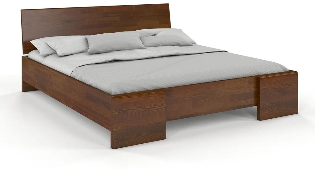 Prodloužená postel Hessler - buk   , Buk přírodní, 120x220 cm