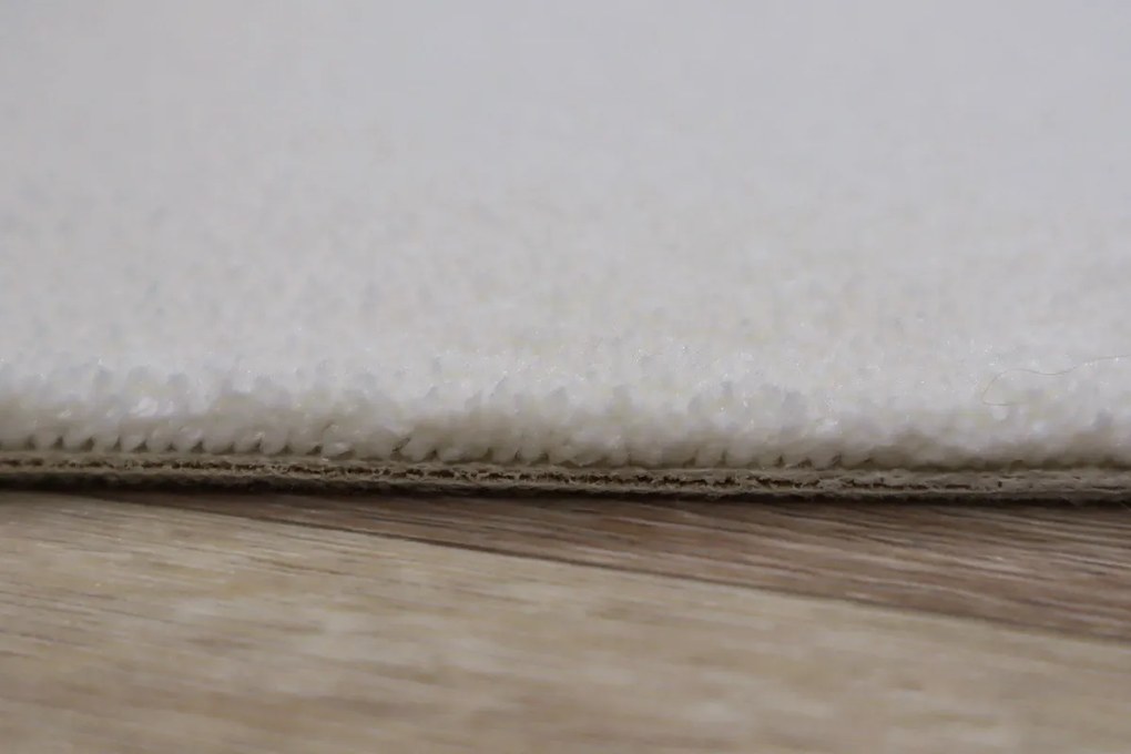 Lano - koberce a trávy Neušpinitelný kusový koberec Nano Smart 890 bílý - 200x200 cm