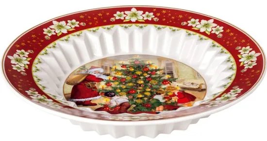 Talíř/miska na cukroví Santa rozdává dárky, Ø 25 cm Toy's Fantasy Villeroy & Boch