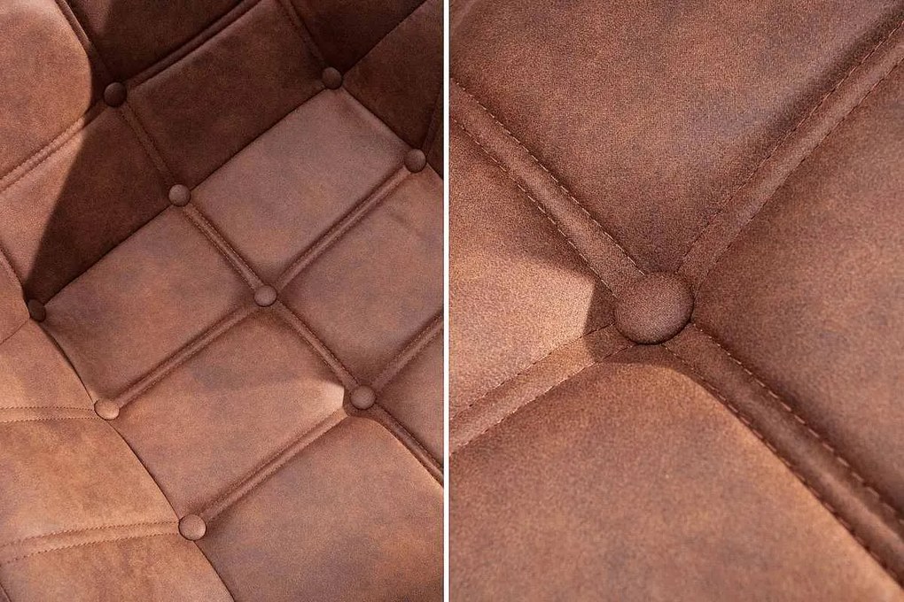 Designové křeslo Selena hnědá antik