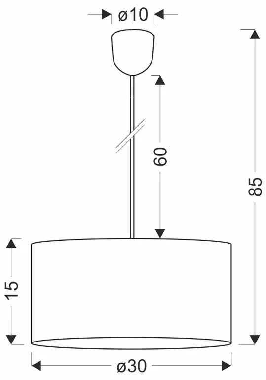 Závesná lampa PAPIRUS 1xE27 Candellux