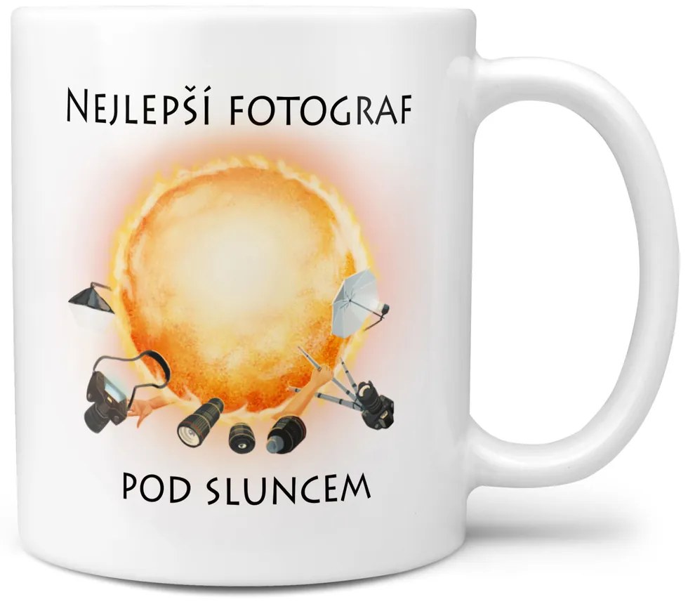 Hrnek Nejlepší fotograf pod sluncem (Náplň hrníčku: Žádná)