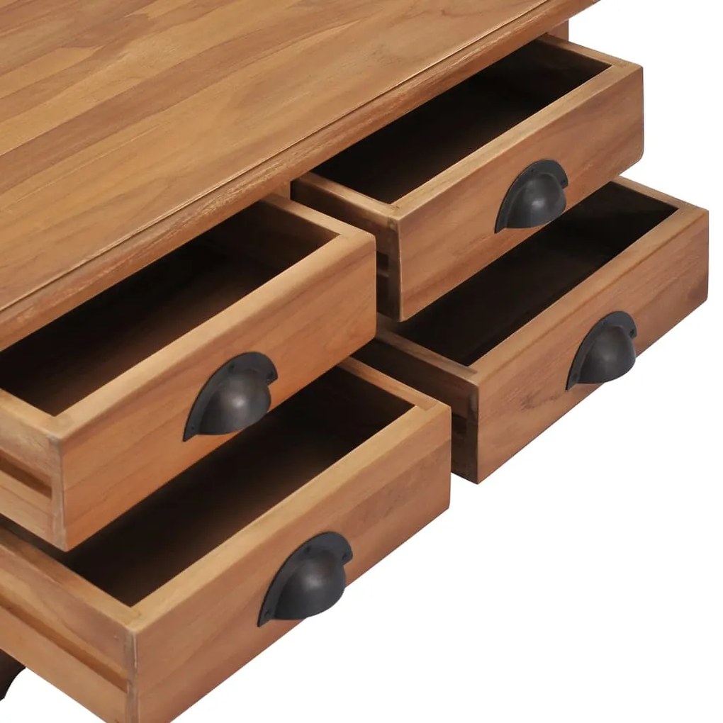 Konferenční stolek 68 x 68 x 30 cm masivní teakové dřevo - Default Title