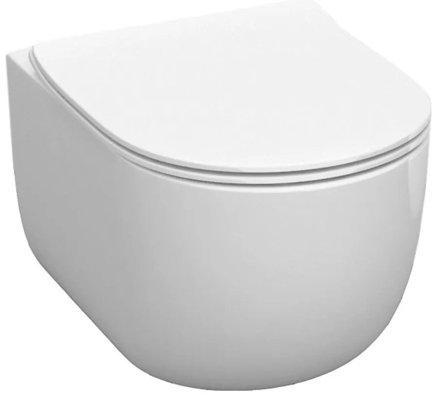 Kerasan, FLO závěsná WC mísa, Rimless, 37x54 cm, bílá, 311101
