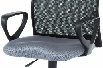 Kancelářská židle šedá černá KA-B047 GREY