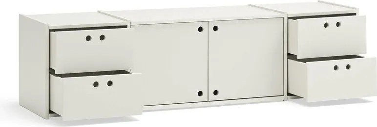 Krémový TV stolek 157x42x40 cm Wally – Teulat