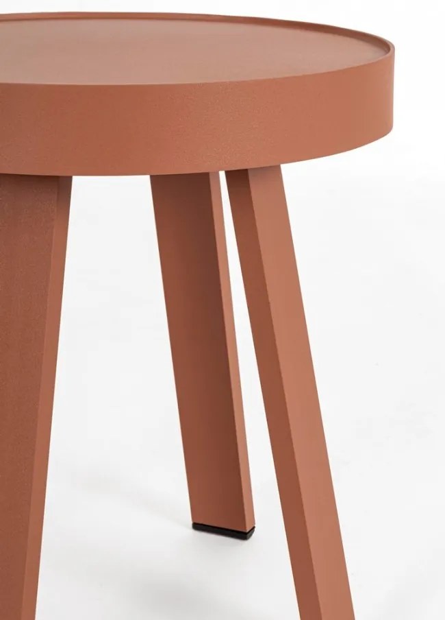 BIZZOTTO Zahradní konferenční stolek SPYRO červená 41 cm 0663523
